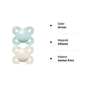MAM Original Start Matte Newborn Baby Pacifier, Best Pacifier for Breastfed Babies, Sterilizer Case, Unisex, 0-3 Months (Pack of 2)