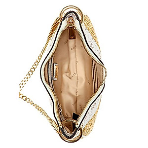 GUESS US Kasinta Raffia Mini Hobo Bag