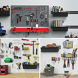 E-Track Basket E-Track Storage Box & Dividers Organizer for E-Track Systems Enclosed Trailer Tool Box for Garage, Workshop, Warehouse – Wall-Mounted Hanging Tool Box