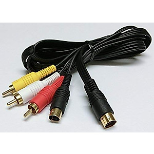 SS(セガサターン)用S端子付AVケーブル SEGA SATURN/金メッキ S端子ケーブル 高画質 1.8ｍ