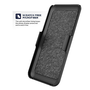 Encased DuraClip for iPhone SE Belt Clip Case (SE2 SE3 2020/2022) Slim Kickstand Cover with Swivel Holster (Black)