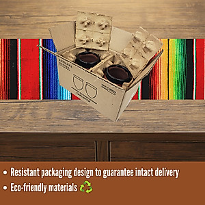 Cantaritos De Barro Mexicanos Jarritos Set Of Two Glazed 13.5 Oz Clay Cups Tequila Gifts Margarita Glasses Fiesta Taco Tuesday Fun Colors 5 de Mayo