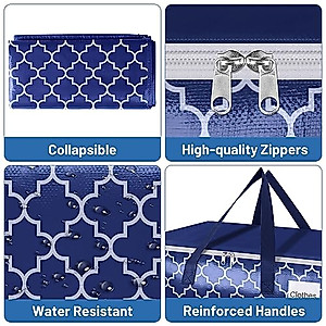 FabSpace Moving Bags, Extra Large Moving Supplies, Heavy Duty Storage Bags, Packing Bags with Reinforced Zippers & Handles, Collapsible Packing Boxes, Storage Totes for Moving, Packing, 125L, 8 Packs