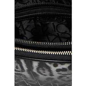 Calvin Klein Takara Textured Embossed Crossbody Snow Leopard One Size