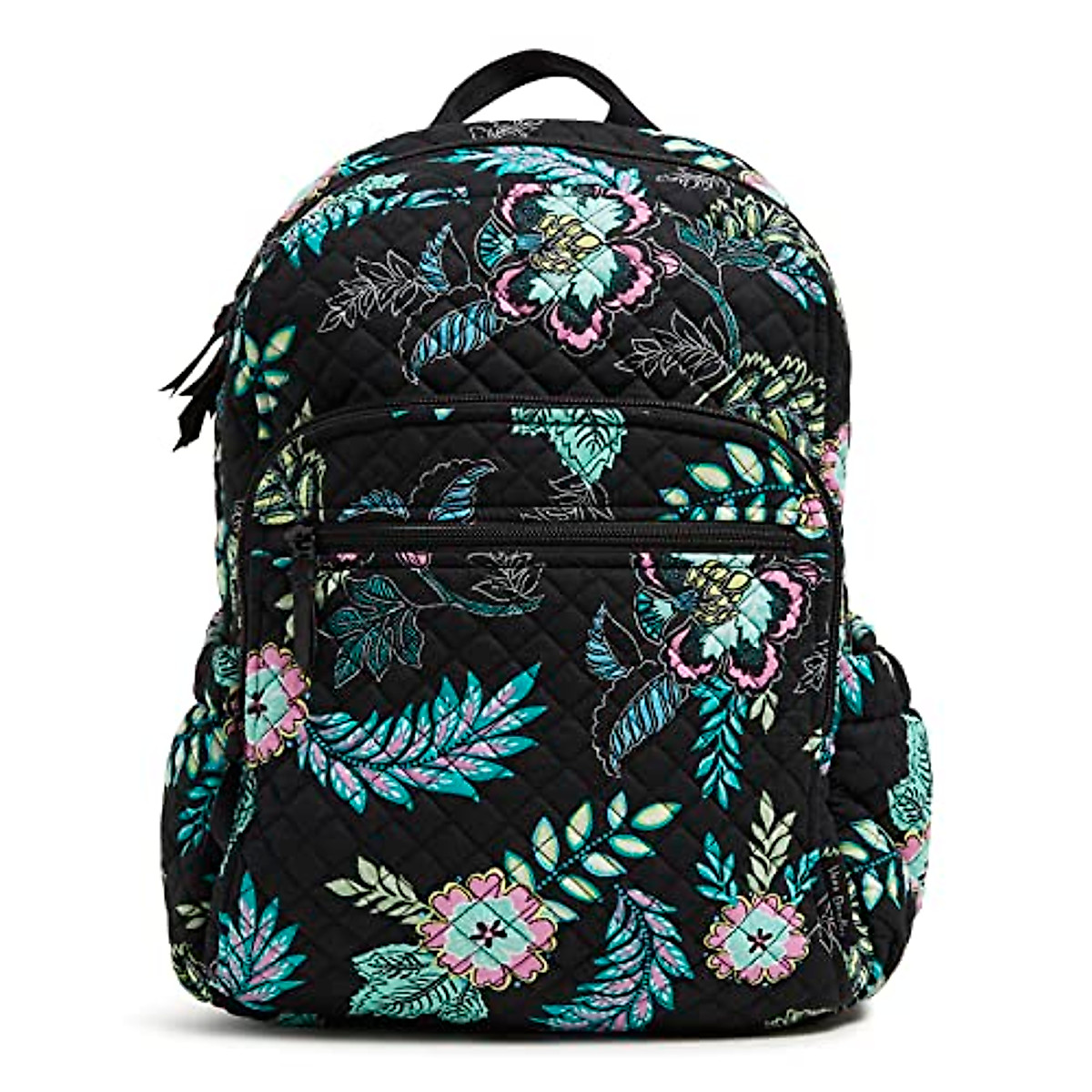 Vera Bradley Women's Cotton Campus Backpack, Island Garden - Recycled Cotton, One Size