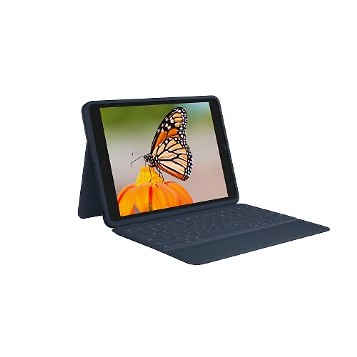 Logitech Rugged Combo 3 iPad Keyboard Case with Smart Connector for iPad (7th, 8th and 9th Generation) for Education - Classic Blue