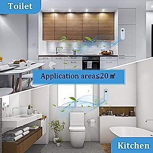 HomRing Air Purifier for Home, Anion Air Cleaner Fresh Cleanse Wall Air Purify Deodorizer for ets Odor Smokers Toilet Wardrobe Bathroom Cabinet Kitchen (Blue)