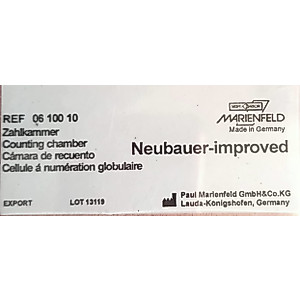 Cell Counting Chamber Brightline 06 100 10 Neubauer Improved MarienfeId lab cellware