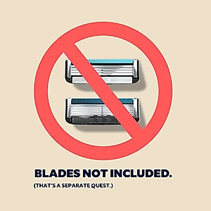 Dollar Shave Club | Replacement Club Series Razor Handles | Pack of 2 (Handles Only), Weighty Metal & Rubber Grip, Easy Grip, Smooth Black Finish, NOT COMPATIBLE WITH HERITAGE RAZOR BLADES