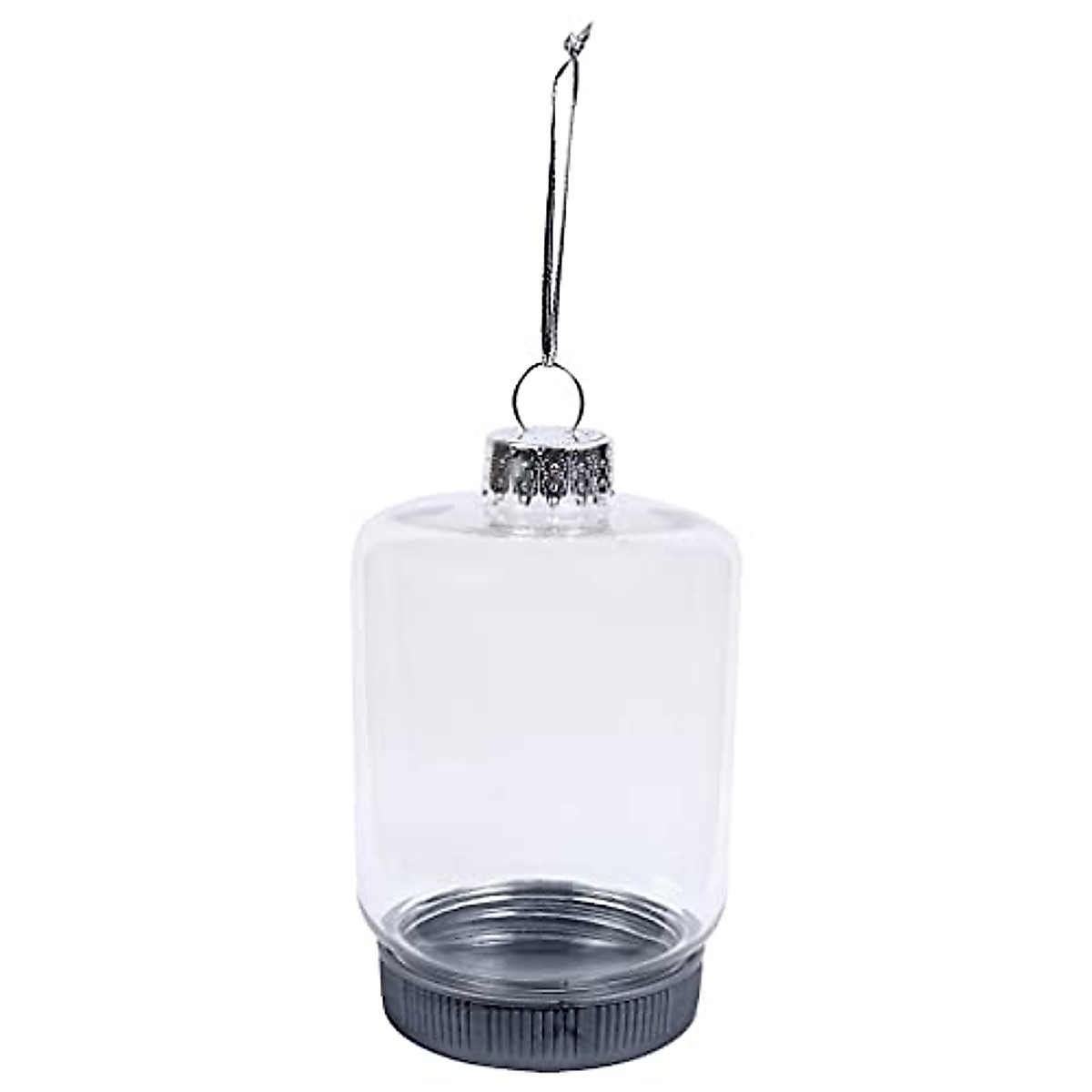 WLS Pint Jar Ornaments 4.375x2.5 Inch Plastic Snow Globe with Faux Snow DIY Bundle Exclusive SPADINA Fall Autumn Holiday Christmas Tree Decorations Shatterproof Bundle of Pack of 2