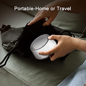 Sundiko White Noise Machine, Sleep Sounds Machine with 14 Soothing Sounds, 5 Sleep Timer and Night Light, Noise Machine for Sleeping Baby Kids Adults White