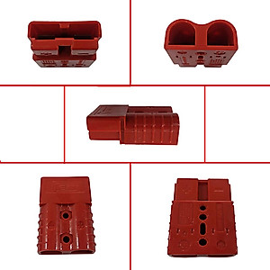 NA 120 Amp Connector Battery Charger Battery Power connectors 120Amp (2AWG, Red)