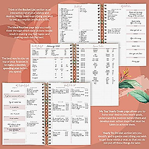 PLANBERRY Large Weekly Planner Premium – Undated Life & Budget Planner – Organizer & Productivity Journal, 8x10.4″ (African Terracotta)