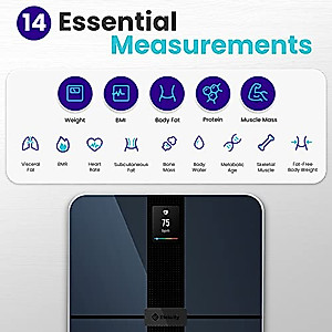 Etekcity Smart WiFi Scale for Body Weight and Fat, FSA HSA Eligible Digital Bathroom Weighing Machine for Body Composition, Bluetooth Weight Loss Management Guide App, 400lb