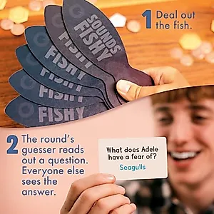 Big Potato Sounds Fishy Board Game: The Bluffing Family Game for Kids 10+ - Best New Family Quiz Games, Trivia Games for Groups of People