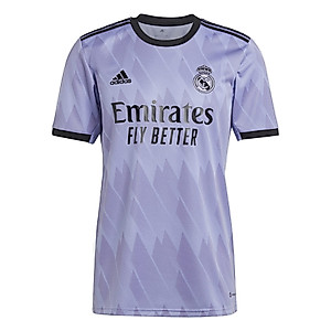 adidas Men's Soccer Real Madrid 22/23 Away Jersey (as1, Alpha, l, Regular, Regular, Large) Light Purple