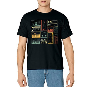 Analog Modular Synthesizer Music Producer Keyboard T-Shirt