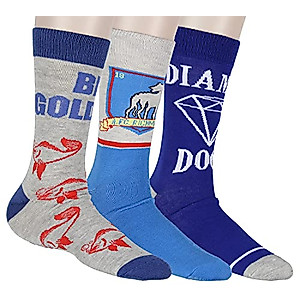 Bioworld Ted Lasso Original Series AFC Richmond 3 Pairs Multi-Design Mid-Calf Crew Socks