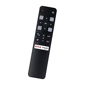 New RC802V Replacement Remote Compatible with TCL Android TV with Prime Video, Netflix Hotkeys Without Voice Function
