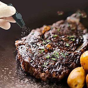 OMO Metal Ieak-proof Bottle (2nd Generation Upgrade Version) (Black）Portable Pepper Shaker (3 pack)