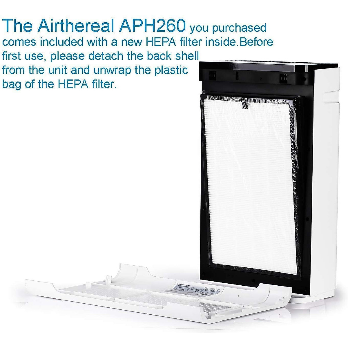 Airthereal Replacement True HEPA Filter for Pure Morning APH260 Air Purifier (2-Pack)