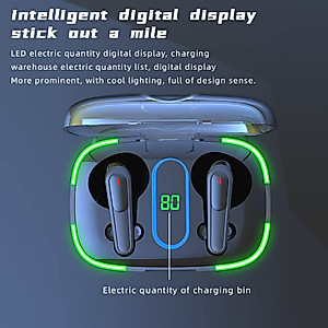 PRO70 Wireless Earbuds Bluetooth Headphones with Wireless Charging Case IPX4 Waterproof Stereo Earphones in-Ear for SPOR