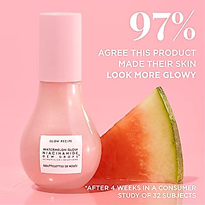 Glow Recipe Watermelon Glow Niacinamide Dew Drops Brightening Serum with Hyaluronic Acid & Moringa Oil + Vitamin E - Hydrating Lightweight Face Serum + Hyperpigmentation Treatment (40ml)
