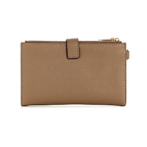 GUESS womens Laurel Double Zip Organizer Wallet, Light Rose, one size US