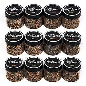 Save 10% on Wood Chips Bundles for Cocktail Smoker Kit: Variety + Bold + Fruit 12-Pack for Whiskey Bourbon Smoking Kits and Smoker Tops by Aged & Charred.