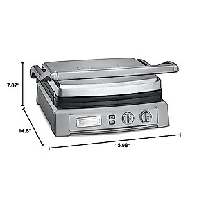 Cuisinart GR-150P1 Deluxe Electric Griddler, Stainless Steel