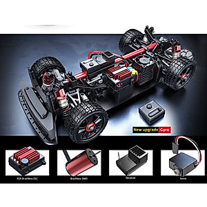 Fenamx 4x4 Brushless Rc Cars 14301 Hyper 4wd Rc Car All-Road RC Drift Car Brushless Scale 2.4G 4wd High Speed Electric,Terreneitor 4x4 Carros,1/14 High Speed Rc Cars Drift for Adults…