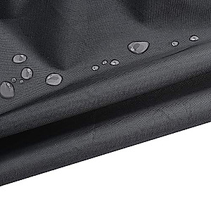 ANMINY Waterproof Patio Chair Covers Outdoor High Back Stackable Dining Bar Stool Lawn Chair Cover Furniture Protector Sun Resistant - Black, Pack of 1