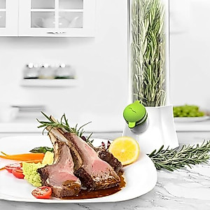 XALVA Herb Saver Pod for Refrigerator - 1 Pack Space-Saving Fresh Herb Keeper for Refrigerator - Herb Preserver for Cilantro, Mint & Asparagus - Cilantro Container for Fridge - Fresh Herb Storage