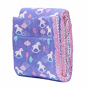 Littleforbig Adult Printed Diaper 80 Pieces (8 Packs) - Little Fantasy (Medium 28"-38")