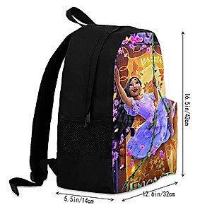 Fashion Backpack Large Capacity Laptop Backpacks Lightweight Travel Bookbag Women Adjustable Shoulder Strap Daypack Black One Size