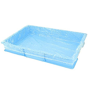Toysructin 20Pcs Disposable Pet Cage Liner, Plastic Cage Liner Bag Clear Animal Toilet Film, Universal Pet Cage Liners Films for Pets Bunny Hamster Hedgehog Birds Chinchilla Parrot Rats Litter Pan