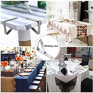 30 Pcs Tablecloth Clips, Picnic Table Clips, Stainless Steel Tablecloth Clips Ideal Table Cloth Cover Clamps for Home Outdoor Tables, Kitchen, Restaurant, Weddings, Picnic, Patio, Birthday Party