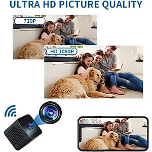 Wireless WiFi Camera Home Body Cam Security Home Cameras for Indoor Outdoor Security Cams with Cellphone App Dog Camera Pet Cams Baby Camera No Need WiFi with Battery Easy Setup Surveillance Cameras