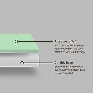 DR.LOMILOMI Ergonomic Kneeling Chair with Back Support 512 AKONI, Adjustable Stool for Home & Office, Improve Posture, Thick Cushions, Locking Wheels – Ergonomic Office Kneeling Chair