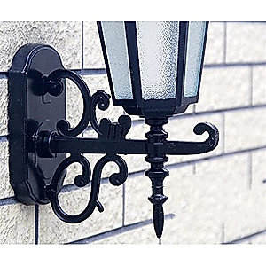 European Wall Light Outdoor Wall Light Waterproof IP54 American Country Hexagon Street Home Garden Balcony Terrace Aluminum Wall Lamp Decoration Courtyard Aisle E27 Glass Wall Lantern