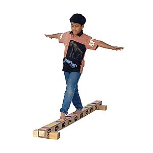 Sportime EduBeam Birchwood Balance Beam - 4 inches Square x 90 inches Long - 1352491