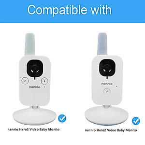 HOLACA Baby Monitor Flexible Mount Crib Mount for nannio Hero2 Hero3 Video Baby Monitor Philips Avent SCD843/37 - Twist Versatile Mounting Kit for nannio Baby Monitor