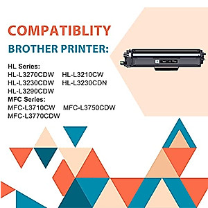 Inkalfa Compatible TN227BK TN-227BK Toner: Cartridge Replacement for Brother TN227 TN227BK TN-223BK TN223BK for MFC-L3770CDW HL-L3290CDW HL-L3230CDW MFC-L3750CDW L3710CW L3210CW Printer (Black, 2Pack)