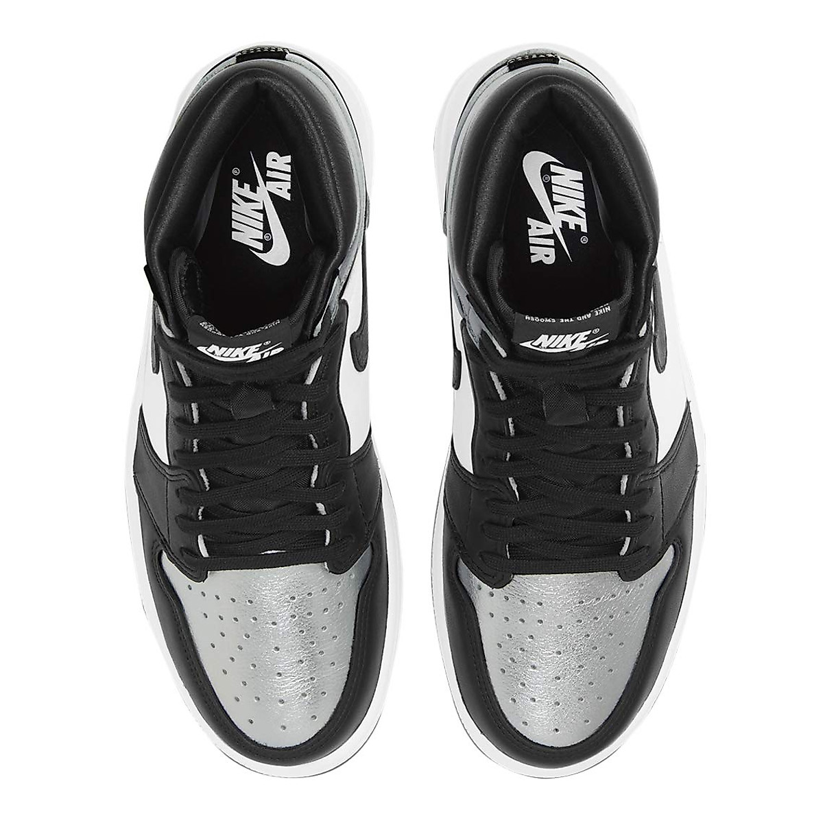 Jordan Womens Air 1 Retro High OG WMNS CD0461 001 Silver Toe - Size 6W