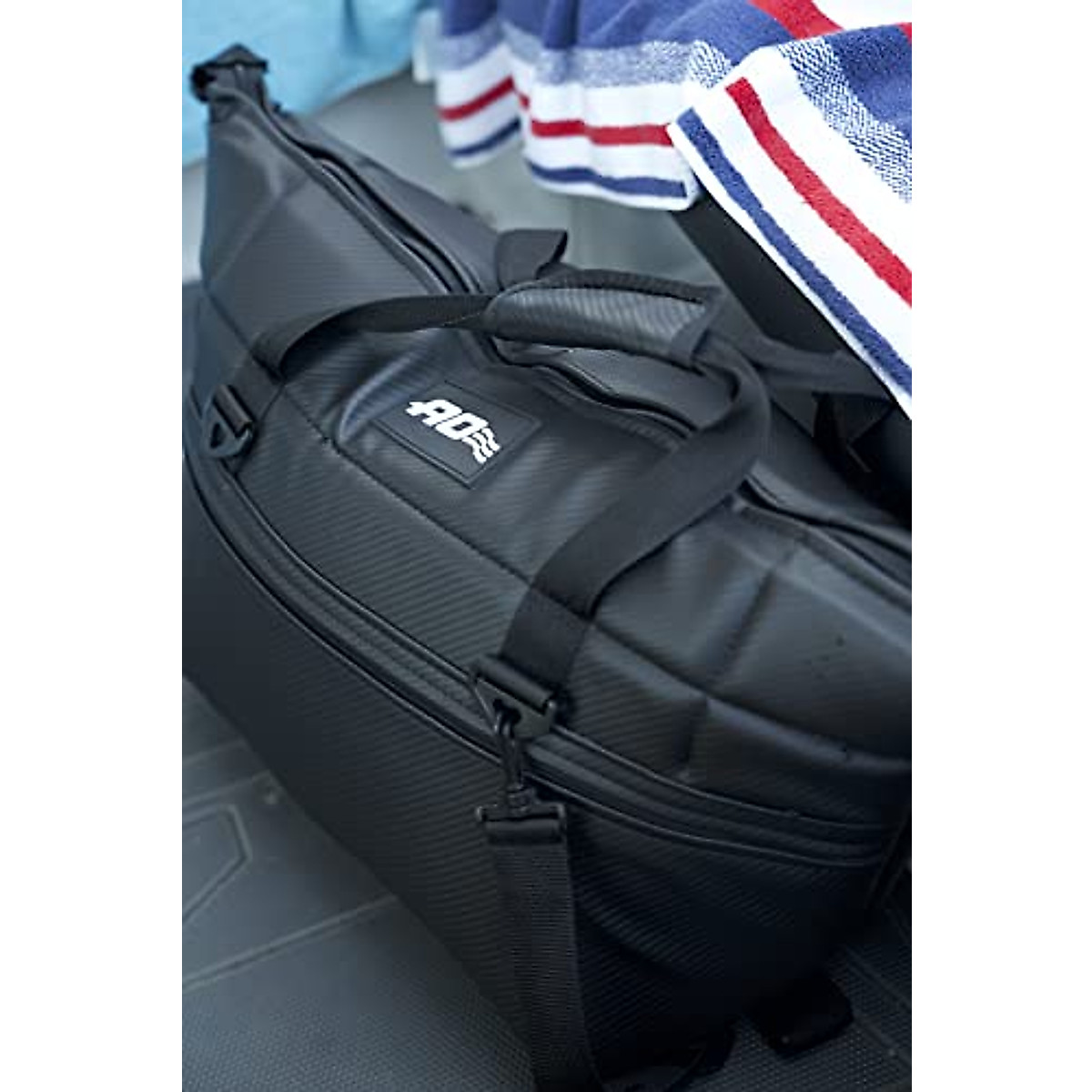 AO Coolers Carbon Soft Cooler with High-Density Insulation, Black, 36-Can
