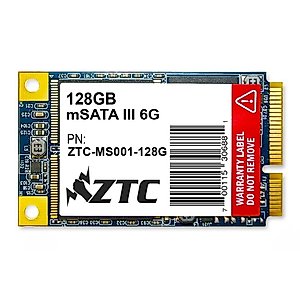 ZTC 128GB Bulwark V2 mSATA 6G 50mm Enhanced SSD Solid State Drive Model ZTC-MS001-128G