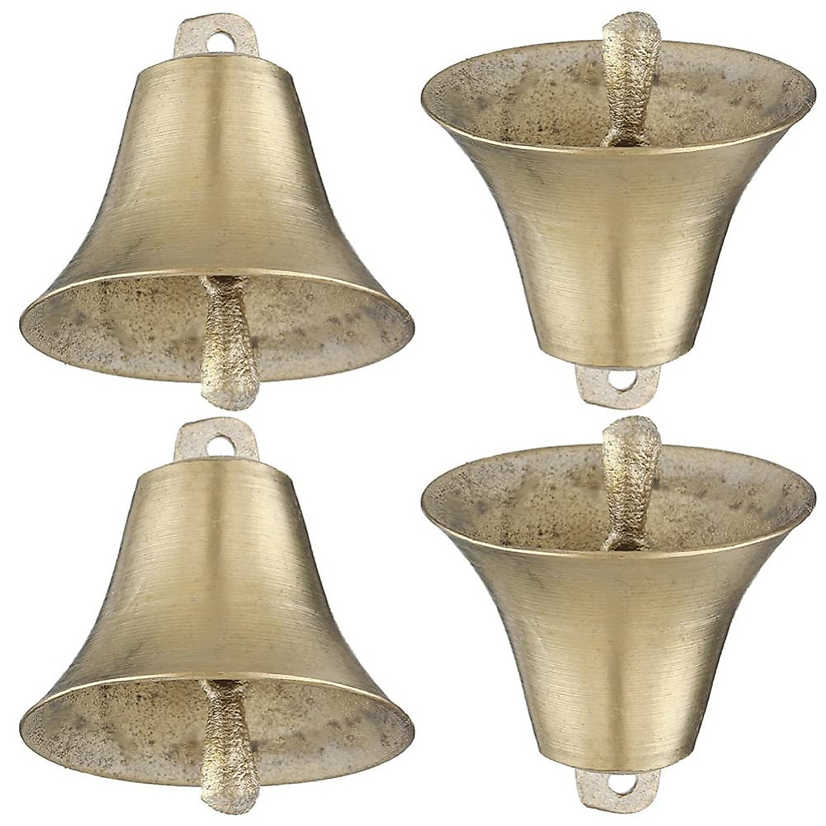 4pcs Sheep Grazing Bell Loud Cattle Bell Farming Accessory Copper Grazing Bell Horse Hanging Bells Bell for Farming Cattle Loud Bell Hanging Grazing Bell Cow and Sheep Bells