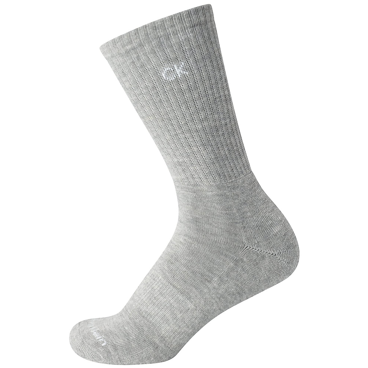 Calvin Klein Women's Socks - Cushion Athletic Crew Socks (6 Pack), Size 4-10, Grey Assorted