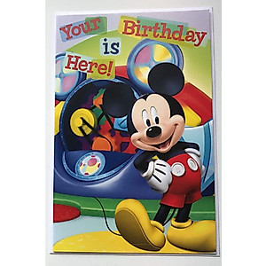 mickey mouse your birthday is here! happy birthday card
