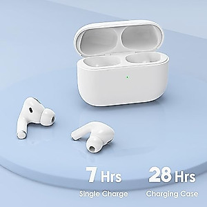 Vluegki Wireless Earbuds with in-Ear Earbuds Headphones, Noise Reduction Earphone with Sync Button and Built-in 660 mAH Battery【Earbuds Include】